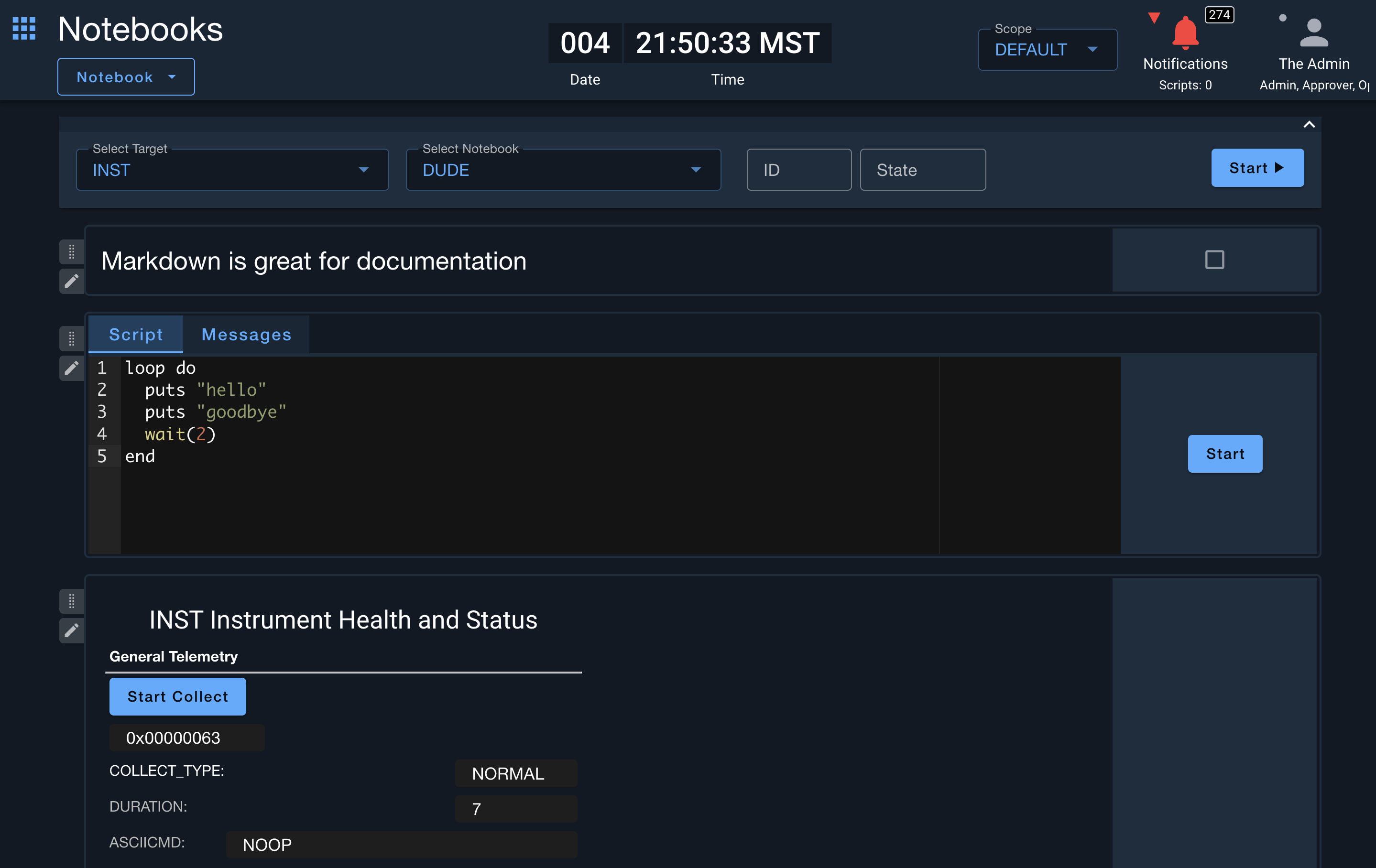 Notebooks (Enterprise) | OpenC3 Docs